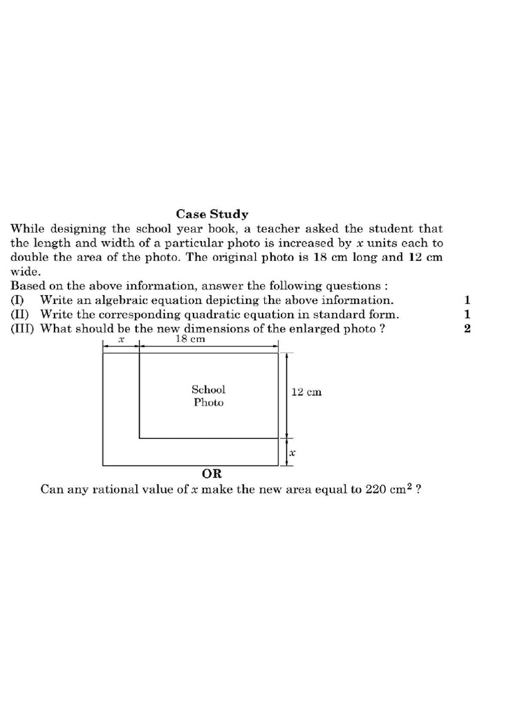 Case Study Class X From Previous Year | PDF