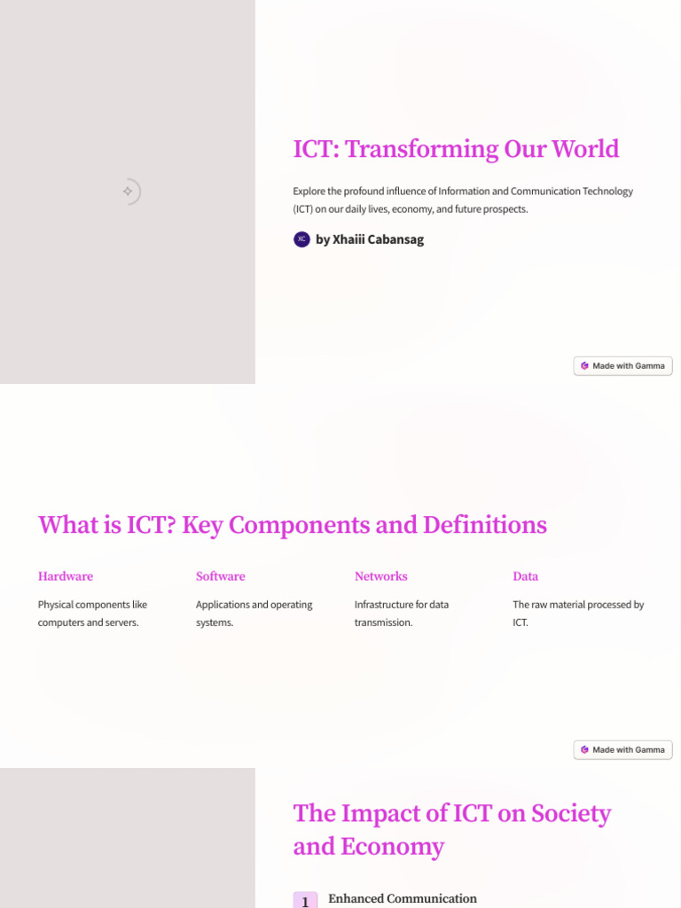 ICT Transforming Our World | PDF