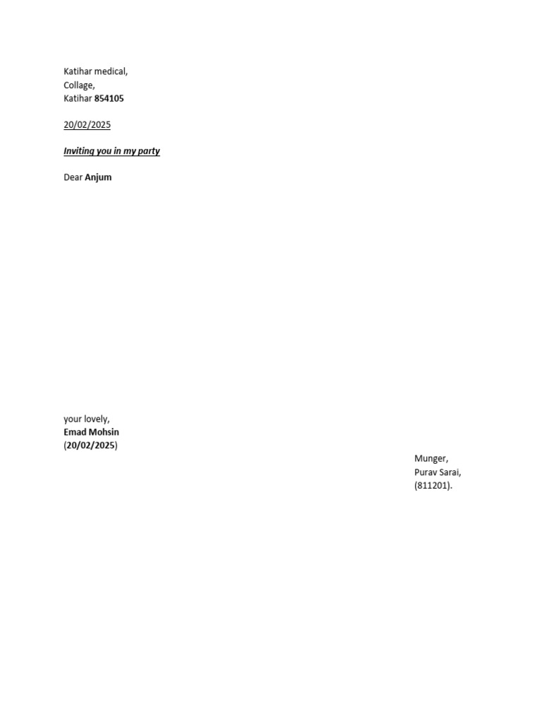 LETTER | PDF