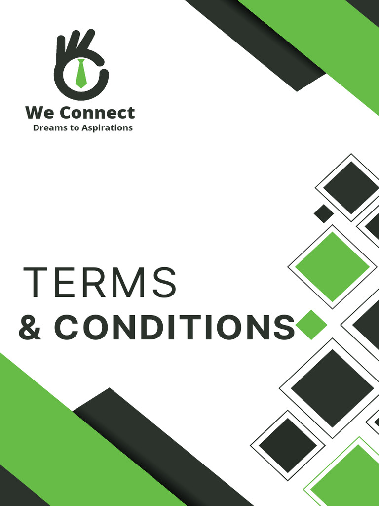 We Connect Terms & Conditions Guide | PDF