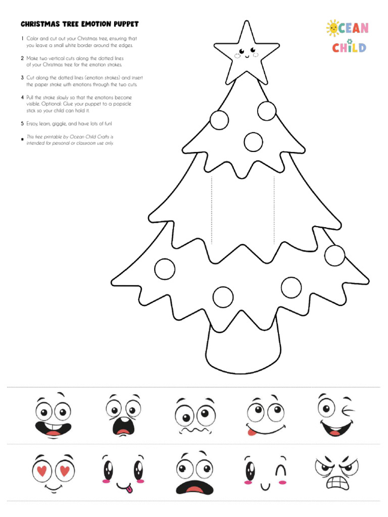 Christmas Tree Emotion Puppet | PDF