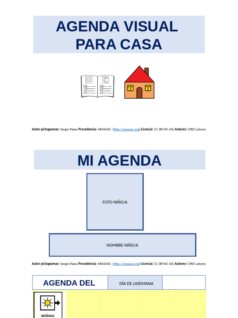 Agenda Visual de Rutinas Diarias | PDF