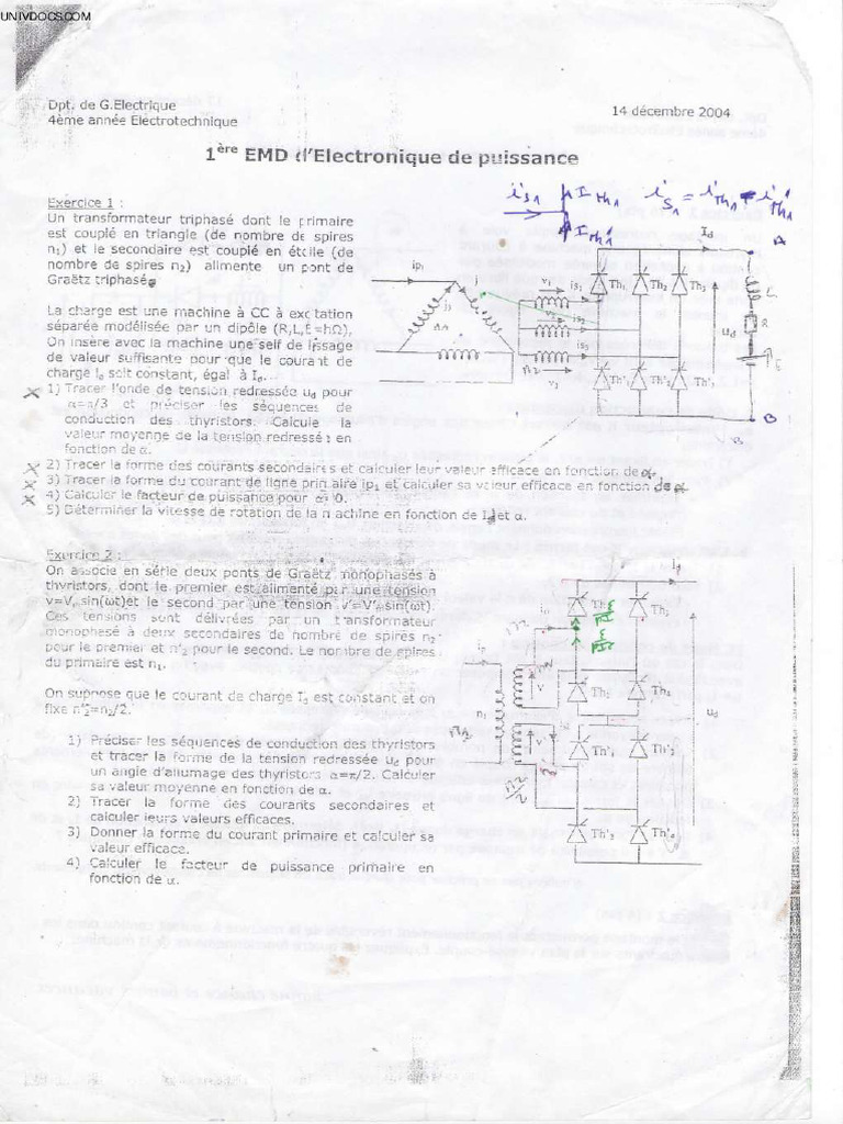 1 EMD Electronique de Puissance 14 Décembre 2004 - Compressed | PDF