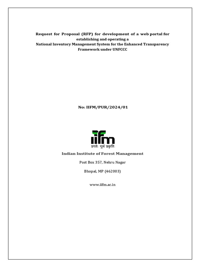 RFP Document For NIMS - 1 | PDF | World Wide Web | Internet & Web