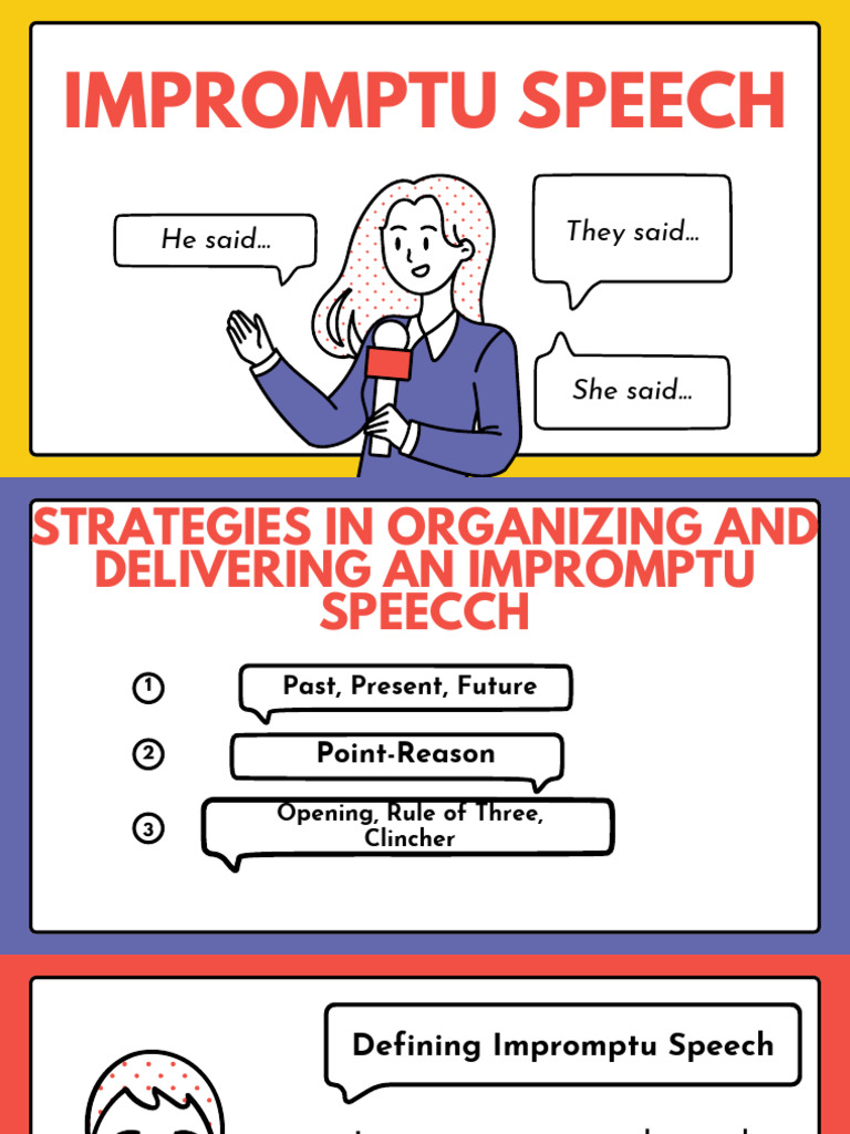 Impromptu Speech Strategies Guide | PDF | Learning | Cognition