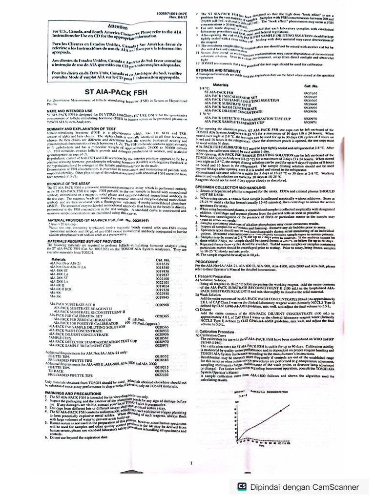 Insert Kit AIA PACK FSH | PDF