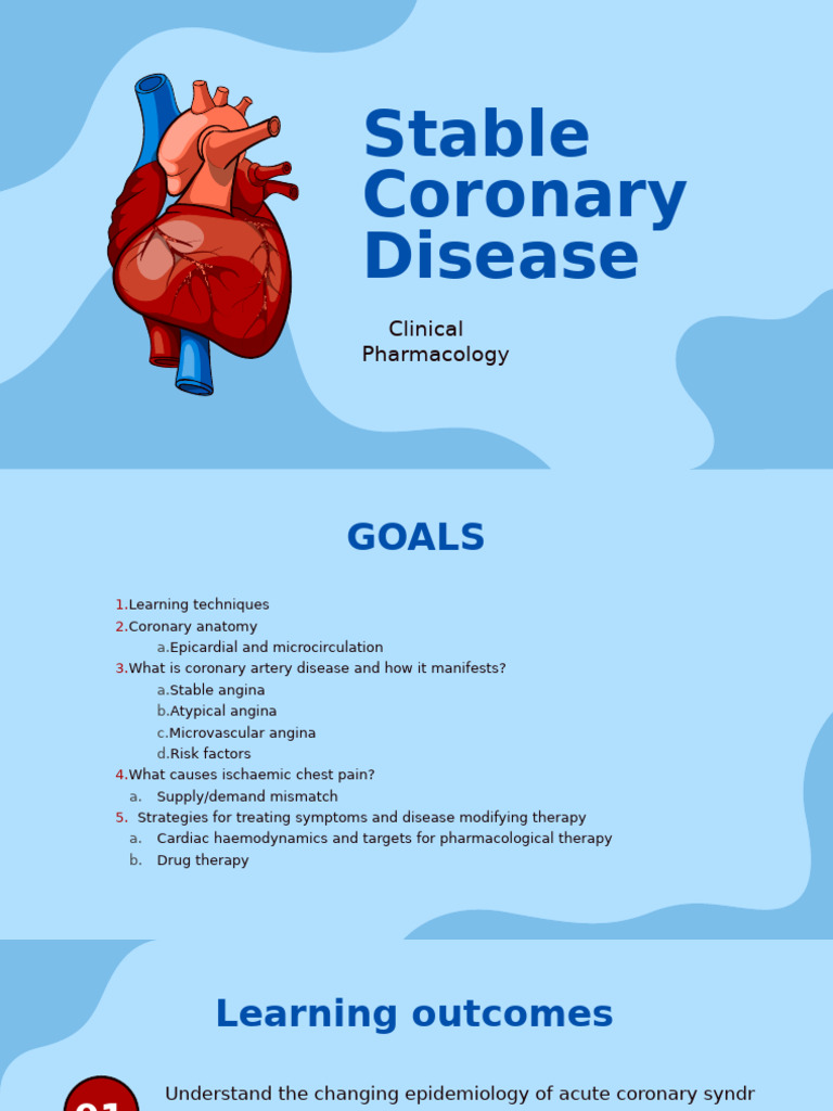 f8577564 Stable Coronary Disease Y1 | PDF | Myocardial Infarction ...