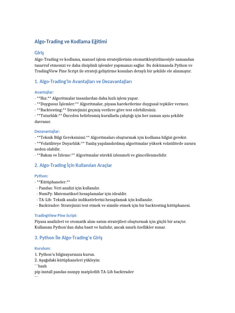 Algo_Trading_ve_Kodlama_Egitimi | PDF