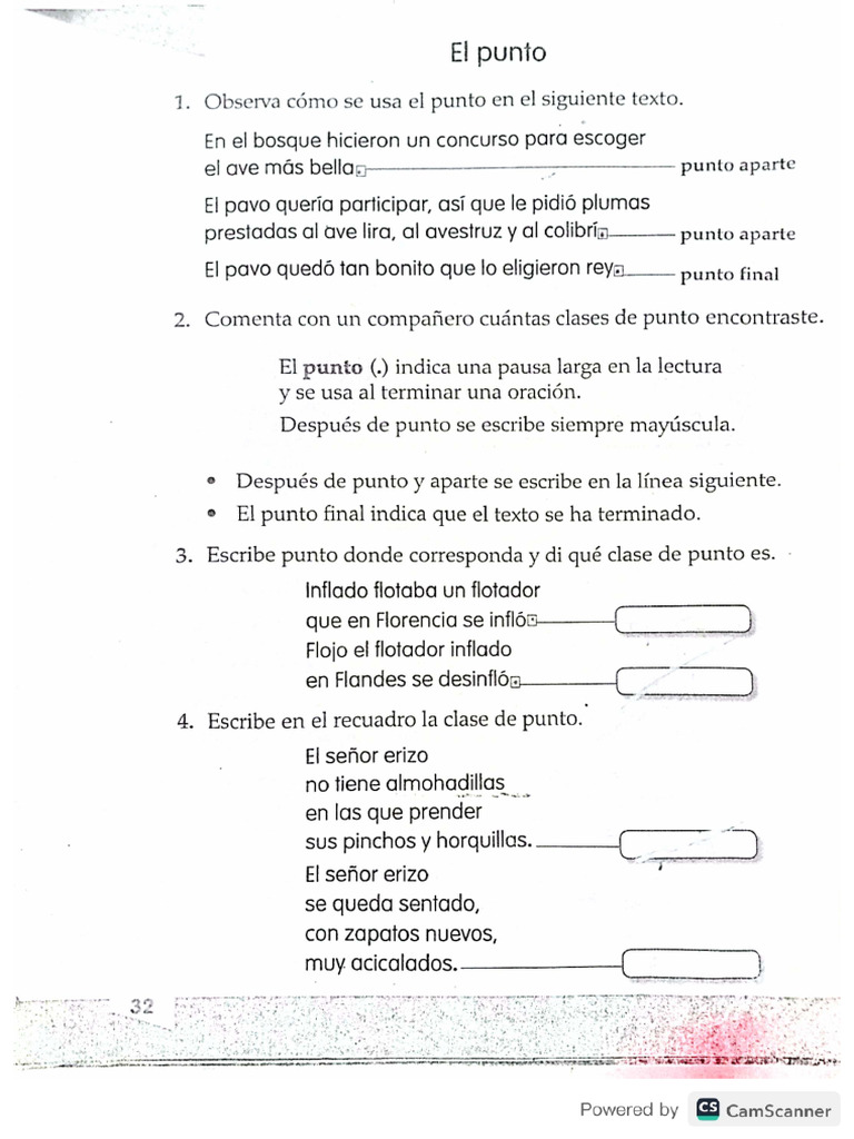 EL PUNTO GRADO 3° | PDF