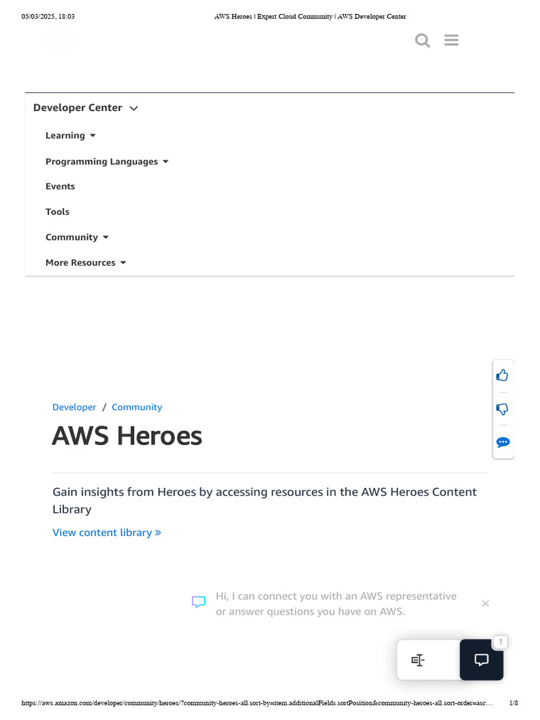 AWS Heroes Program Overview | PDF | Amazon Web Services | Artificial ...
