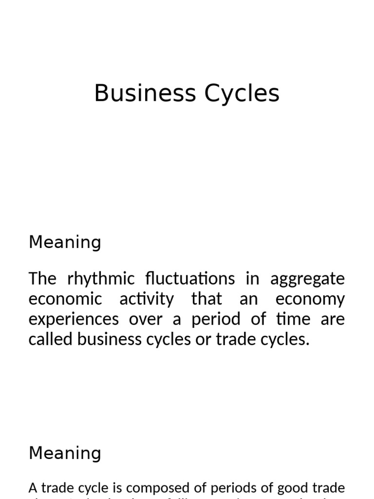 Understanding Business Cycles Explained | PDF | Business Cycle | Recession