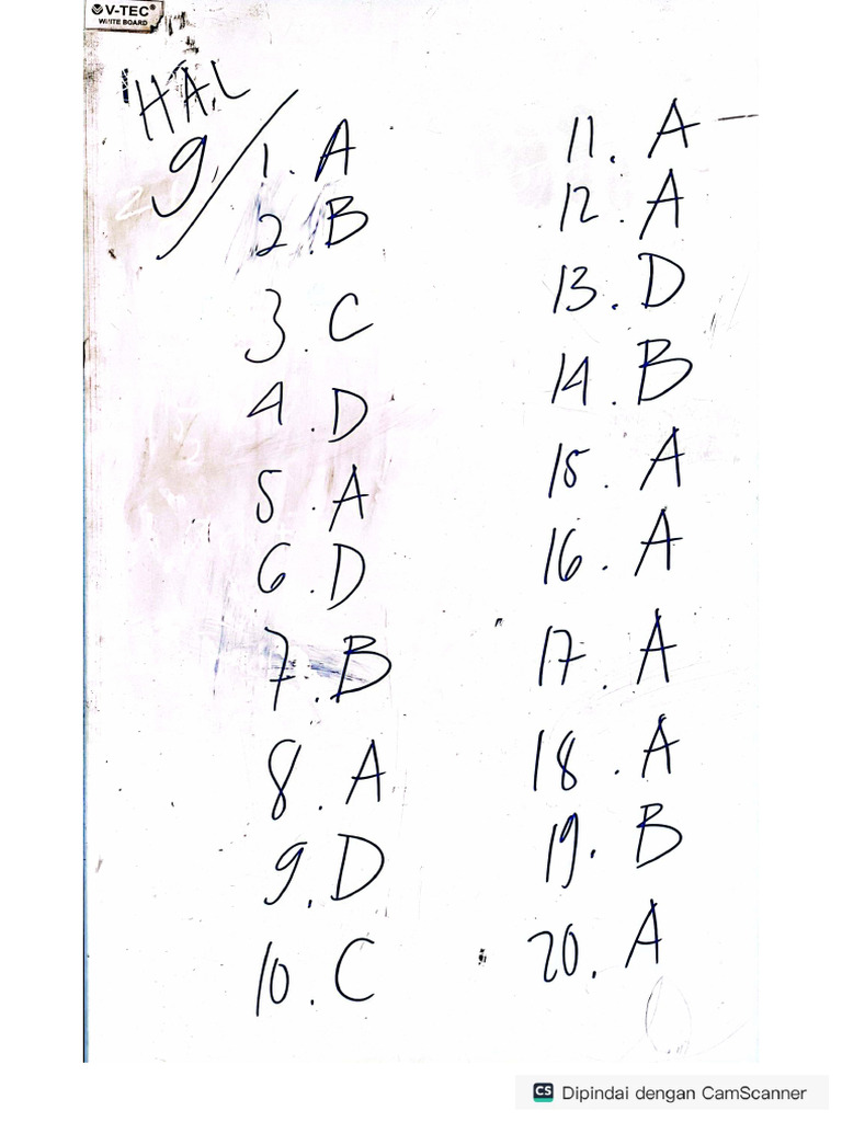 Kunci Latihan Soal K6 B1-B4 | PDF