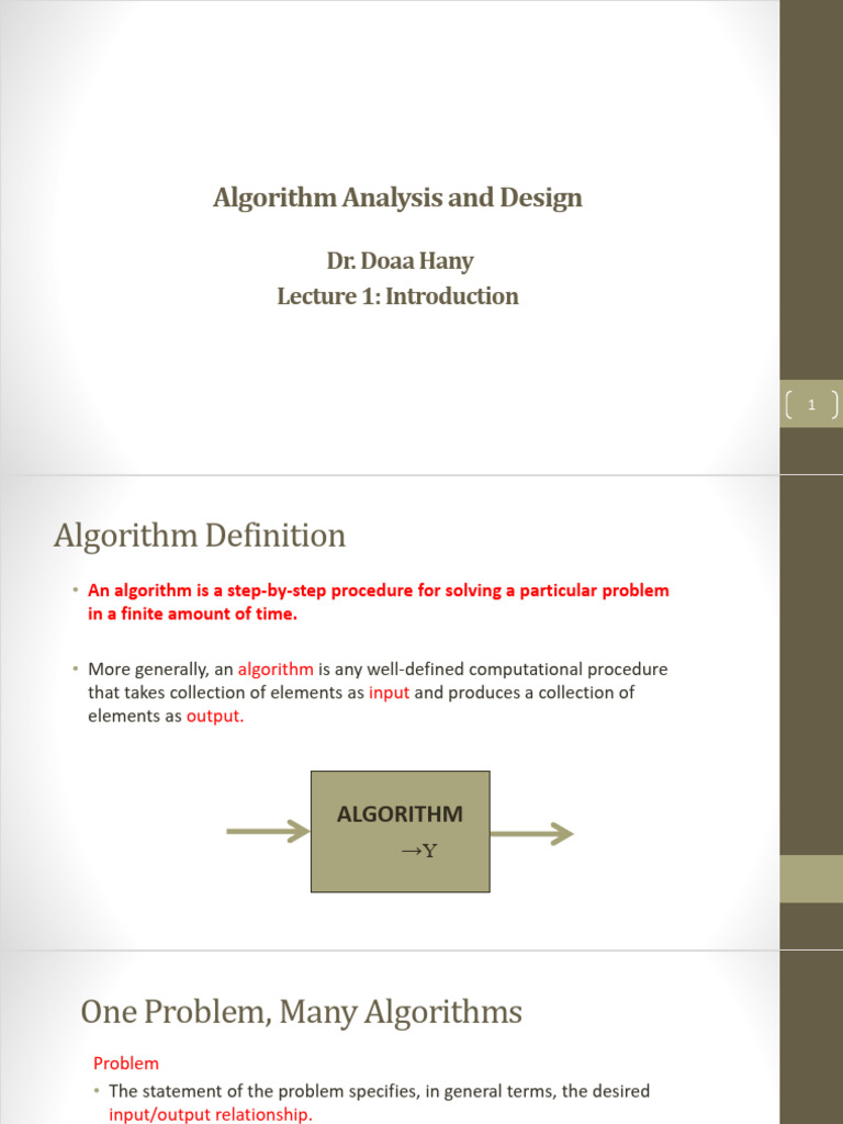 Lec1 Introduction Pdf Algorithms Theoretical Computer Science 7762