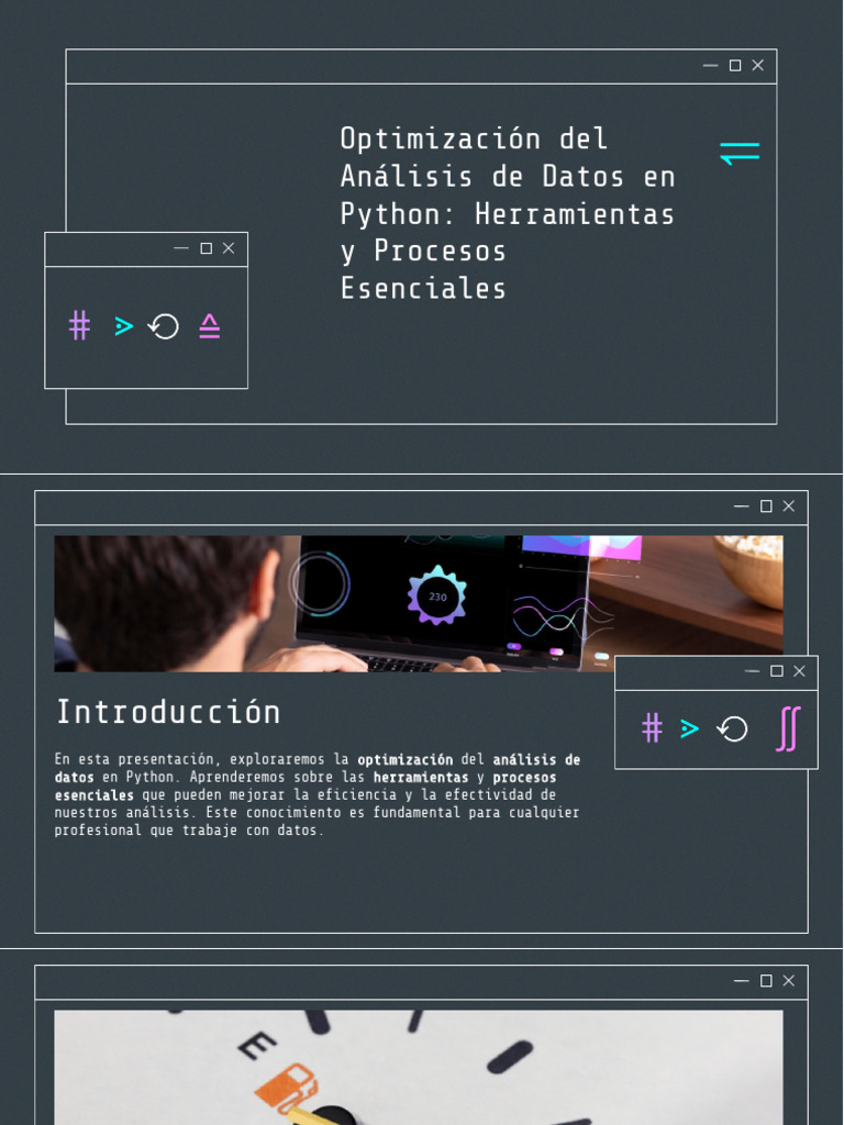 Slidesgo Optimizacion Del Analisis de Datos en Python Herramientas y Procesos Esenciales ...