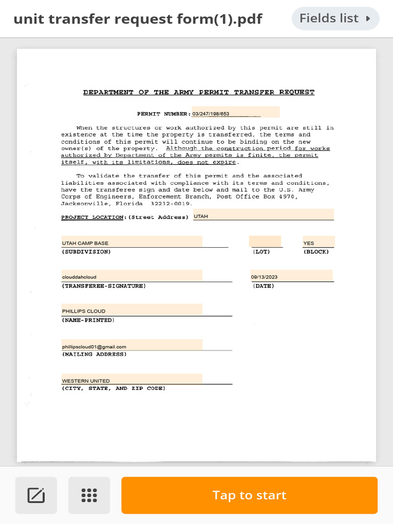 PDFfiller - Unit Transfer Request Form(1).PDF 2 | PDF