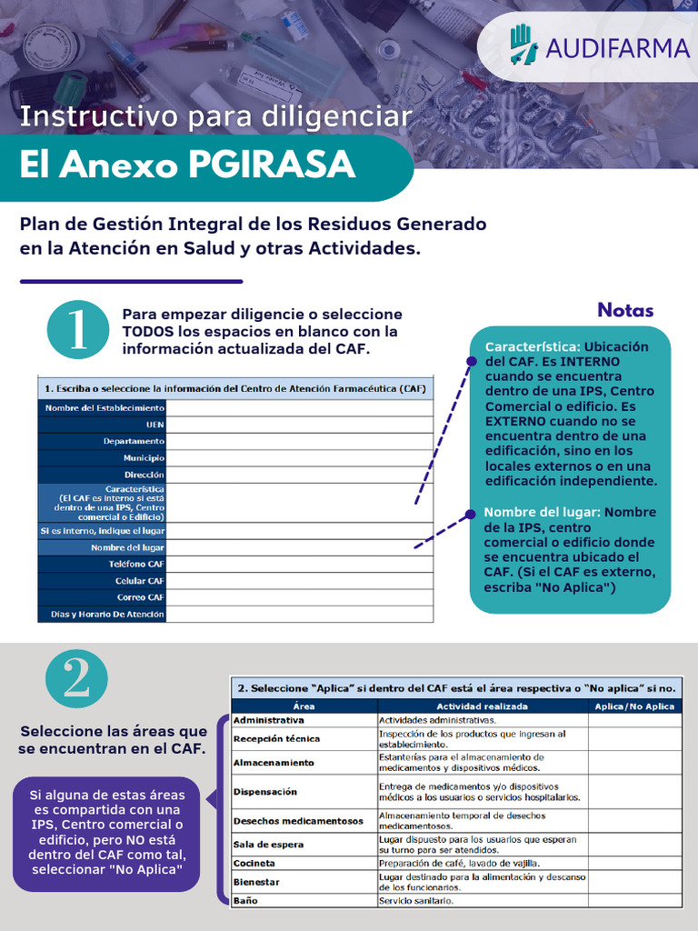 Instructivo para Diligenciar El Anexo PGIRASA | PDF | Residuos