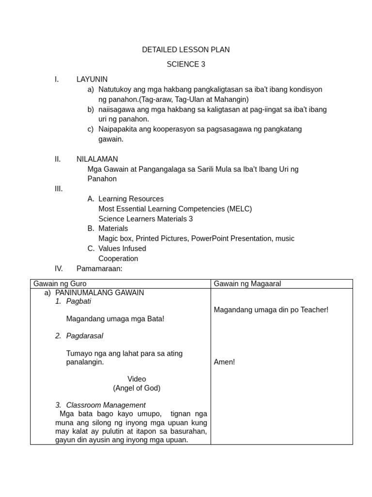 DETAILED LESSON PLAN COT- RAM (AutoRecovered) | PDF