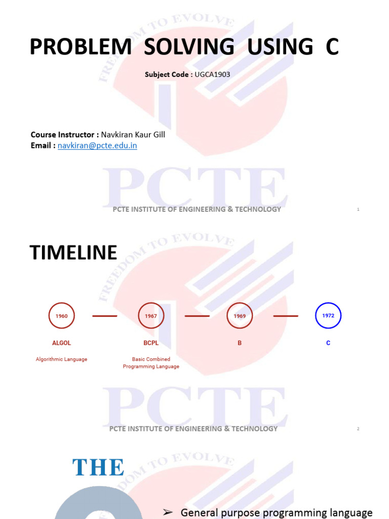 Problem Solving Using C NVG | PDF | Integer (Computer Science) | Variable (Computer Science)