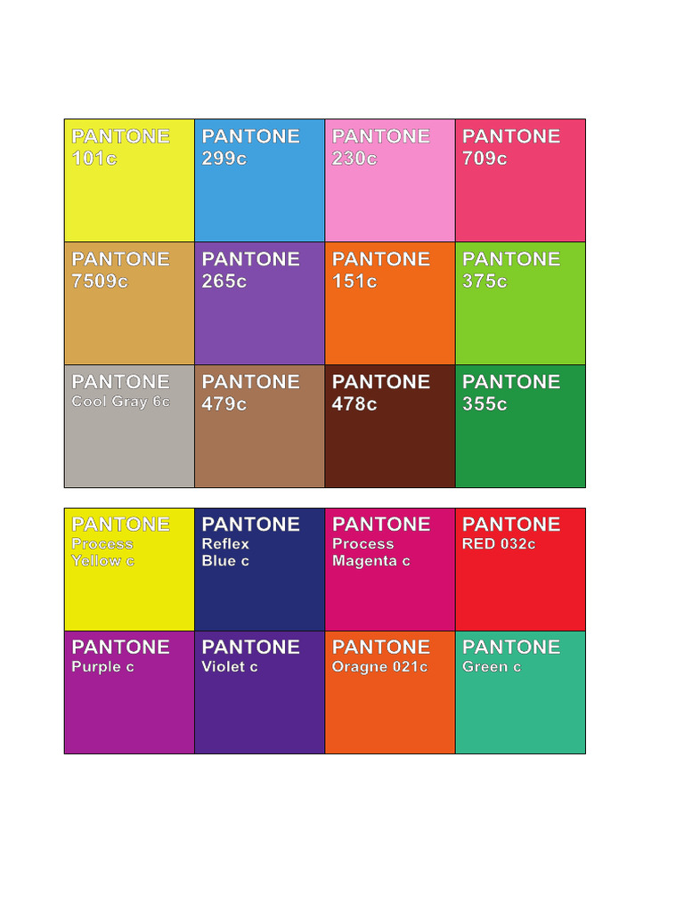 Pantone Color Guide Overview | PDF