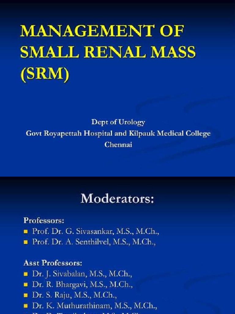 SMALL RENAL MASS | PDF