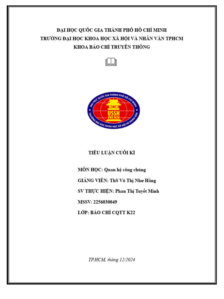 Bai tieu luan Cuoi ki .docx | PDF