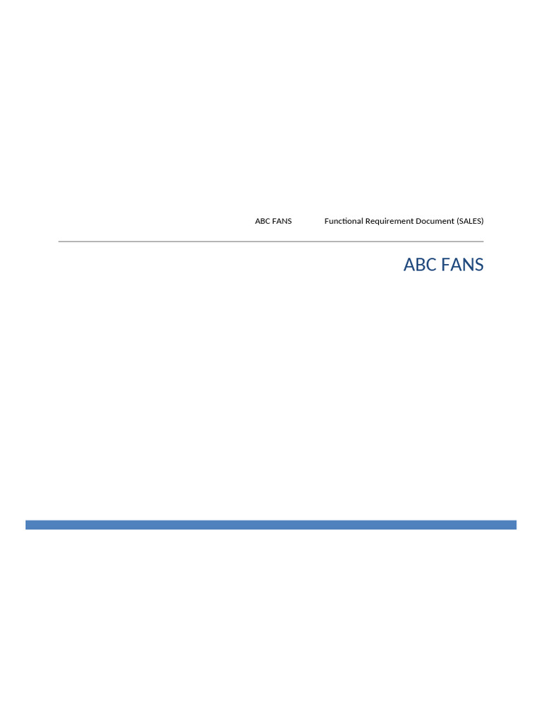 Sample FRD | PDF | Business