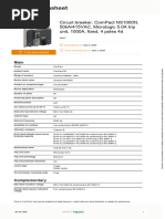 Product Data Sheet: Circuit Breaker Compact Ns1600N, 50 Ka at 415 Vac ...