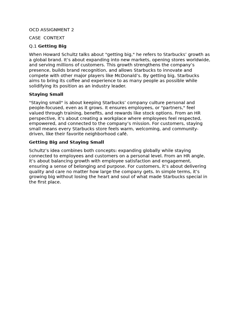 OCD ASSIGNMENT 2 | PDF