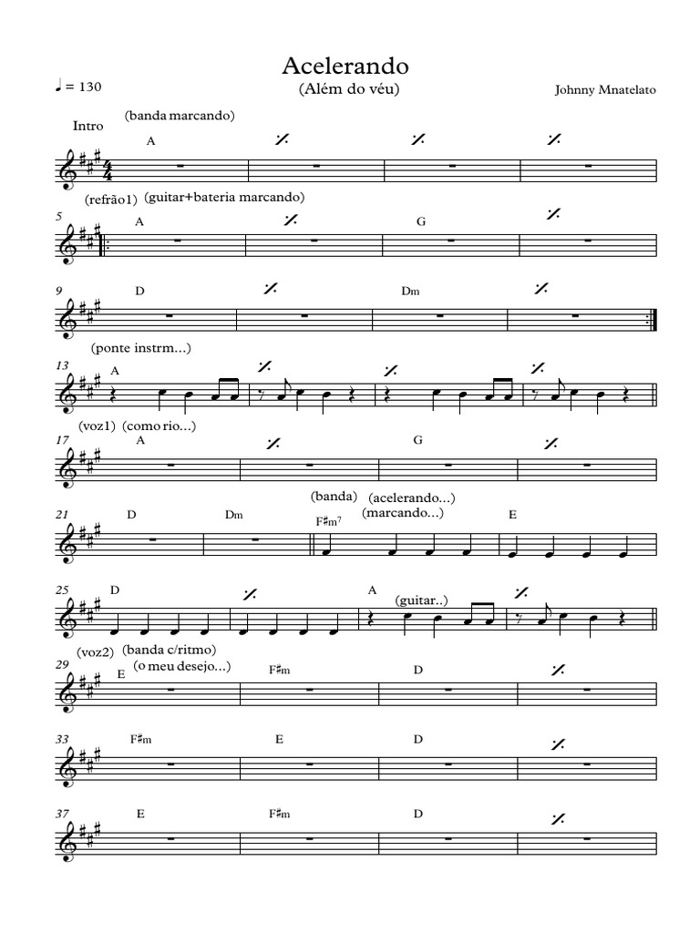 Acelerando - Partitura Completa | PDF