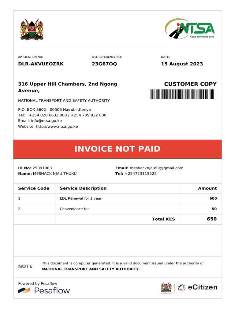 Dlr-Akvueozrk-Invoice DL | PDF