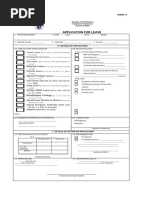 CS Form No. 6 Revised 2020 Application For Leave Fillable Final2021 | PDF | Parental Leave ...