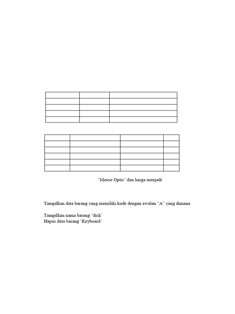Soal UAS Basis Data Lanjut | PDF