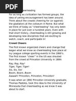 Cheer Dance | PDF | Cheerleading | Team Sports