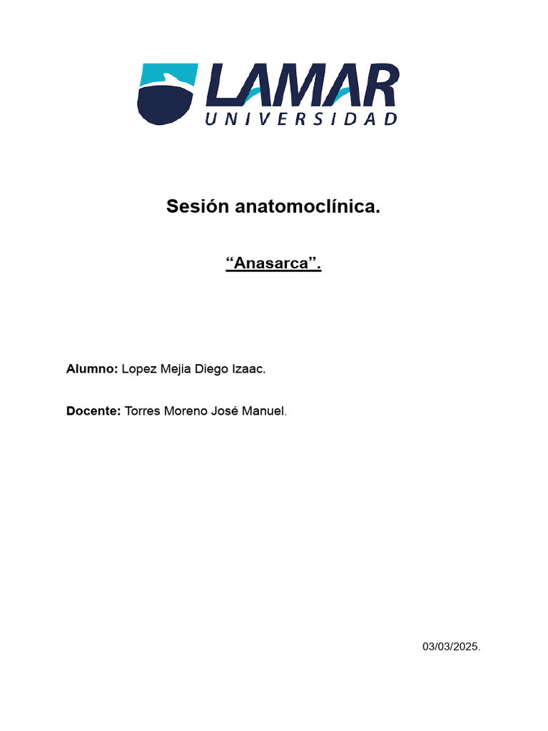 Definición de Anasarca Clínica | PDF | Edema | Medicina