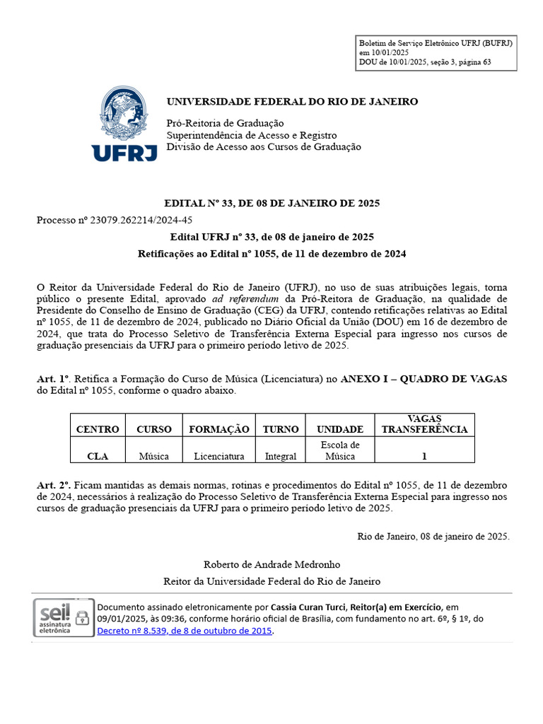 Edital 33-2025-Retificador-TEE 2025 1 | PDF