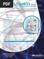 Ficha Técnica de Enzidina Plus | PDF | Detergente | Agua
