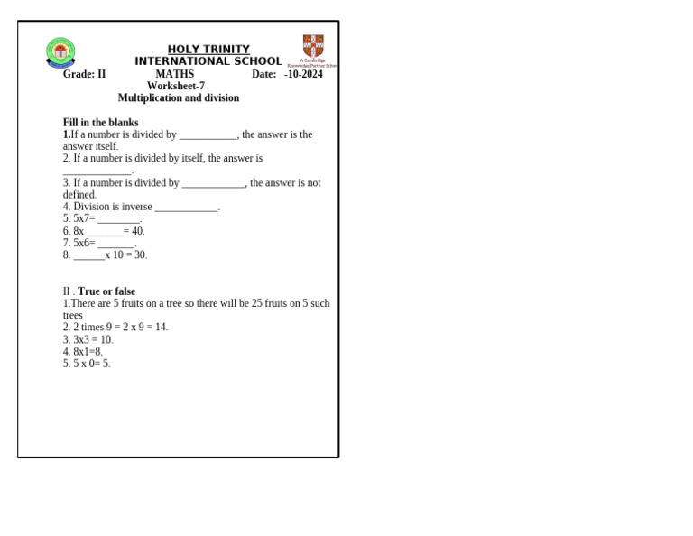 ws-7 grade 2 | PDF