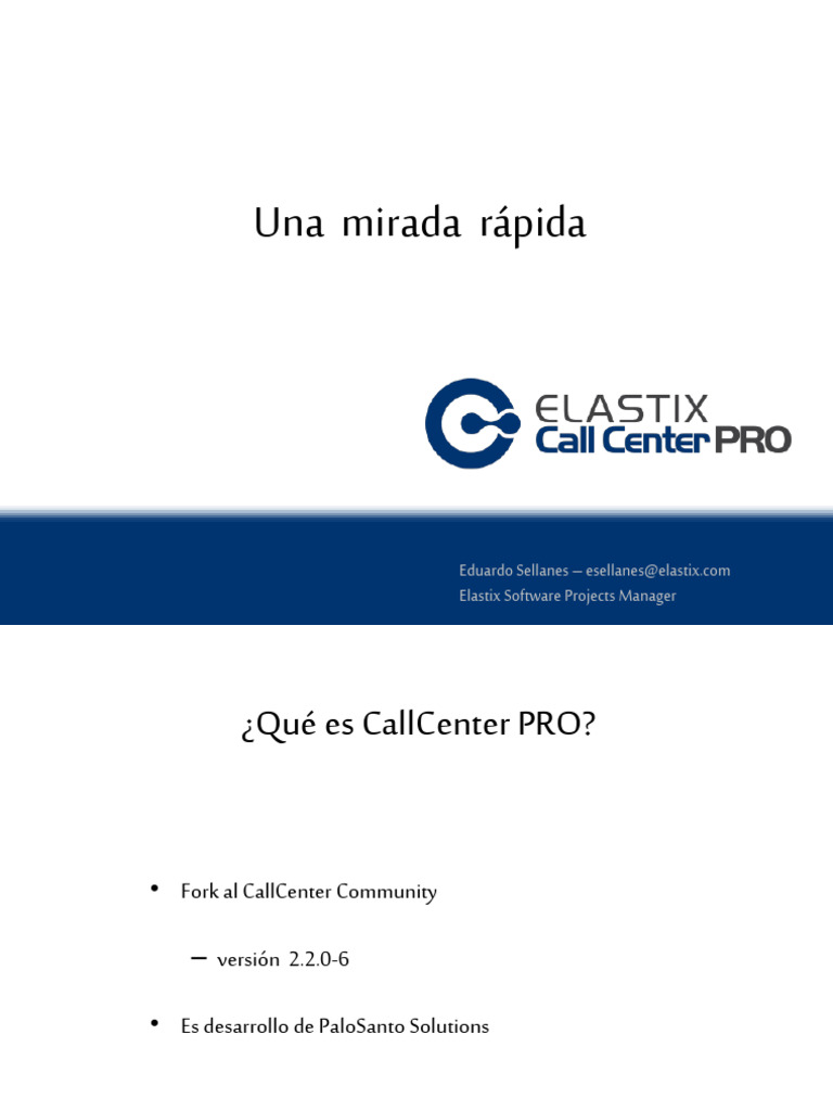 Elastix Callcenterpro 140326152522 Phpapp01 | PDF | Telecomunicaciones | Ciencias de la Computación