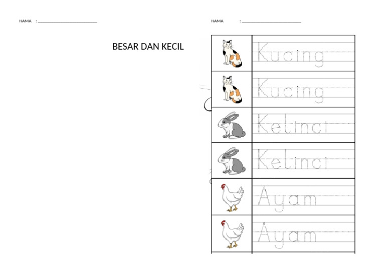 hewan peliharaan tracing-big small | PDF