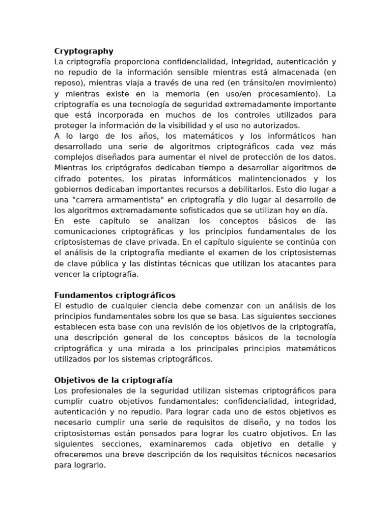 CISSP Chapter 6 | PDF | Clave (criptografía) | Criptografía