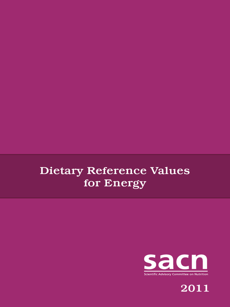 Dietary Reference Values For Energy | PDF | Obesity | Overweight