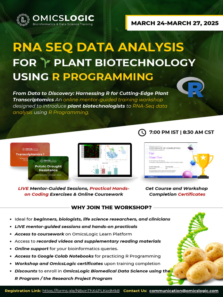 Workshop Brochure | PDF | Regression Analysis | Gene Expression