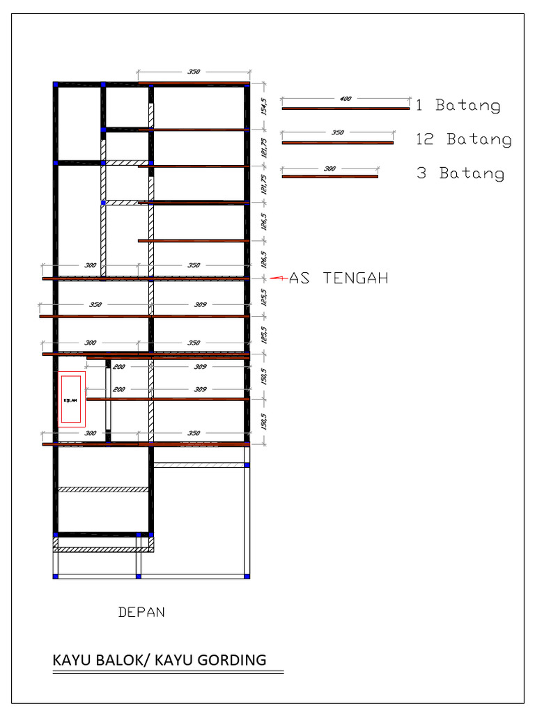 Denah Rumah Sept_2020 - Kayu Gording | PDF