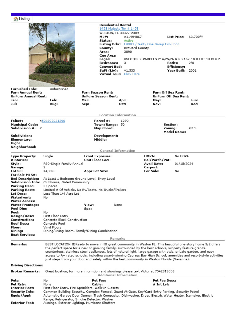 1453 Majestic | PDF | Door