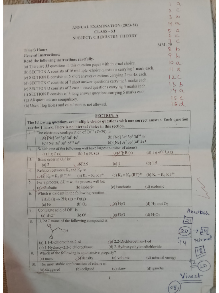 Chemistry class 11th | PDF