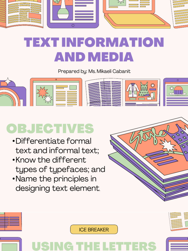 3Q - Comp9 - Week 1 - Text Information and Media | PDF