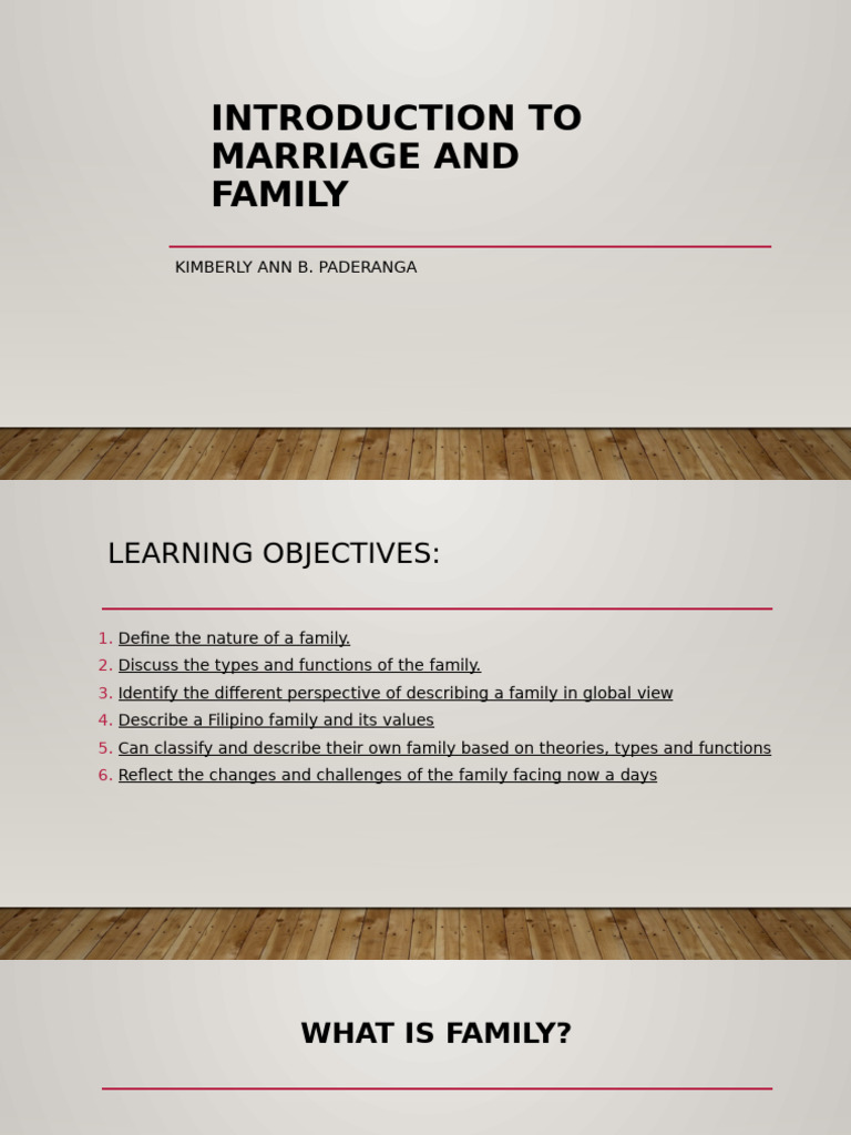 Understanding Marriage and Family Dynamics | PDF | Family | Marriage