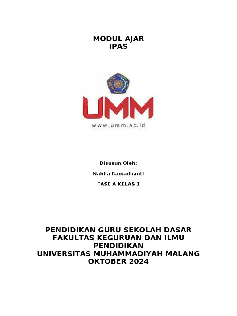Modul Ajar IPA (Micro Teaching) | PDF