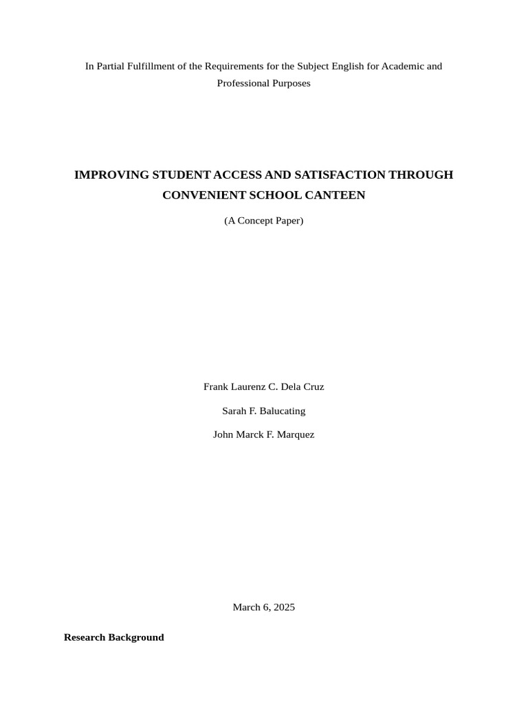 Improving Student Access and Satisfaction Through Convenient School ...