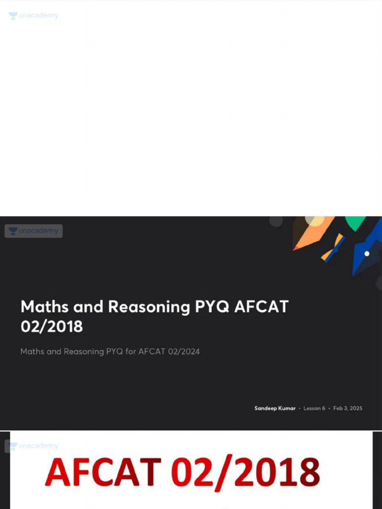 Maths and Reasoning PYQ AFCAT 022008 With Anno | PDF